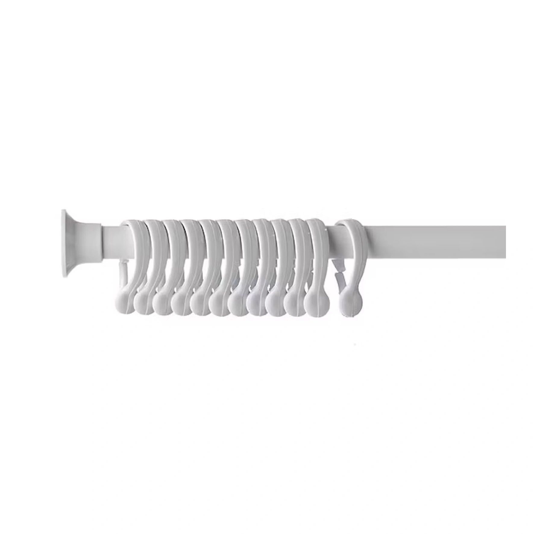 DUSCHDRAPERISTÅNG ERIC 6 EXPANDER 1750-2100 MM VIT