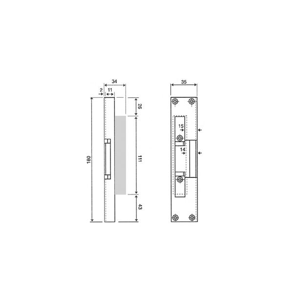 STOLPE ASSA SOLID 511 PLÖS 14 MM ELFÖRZ